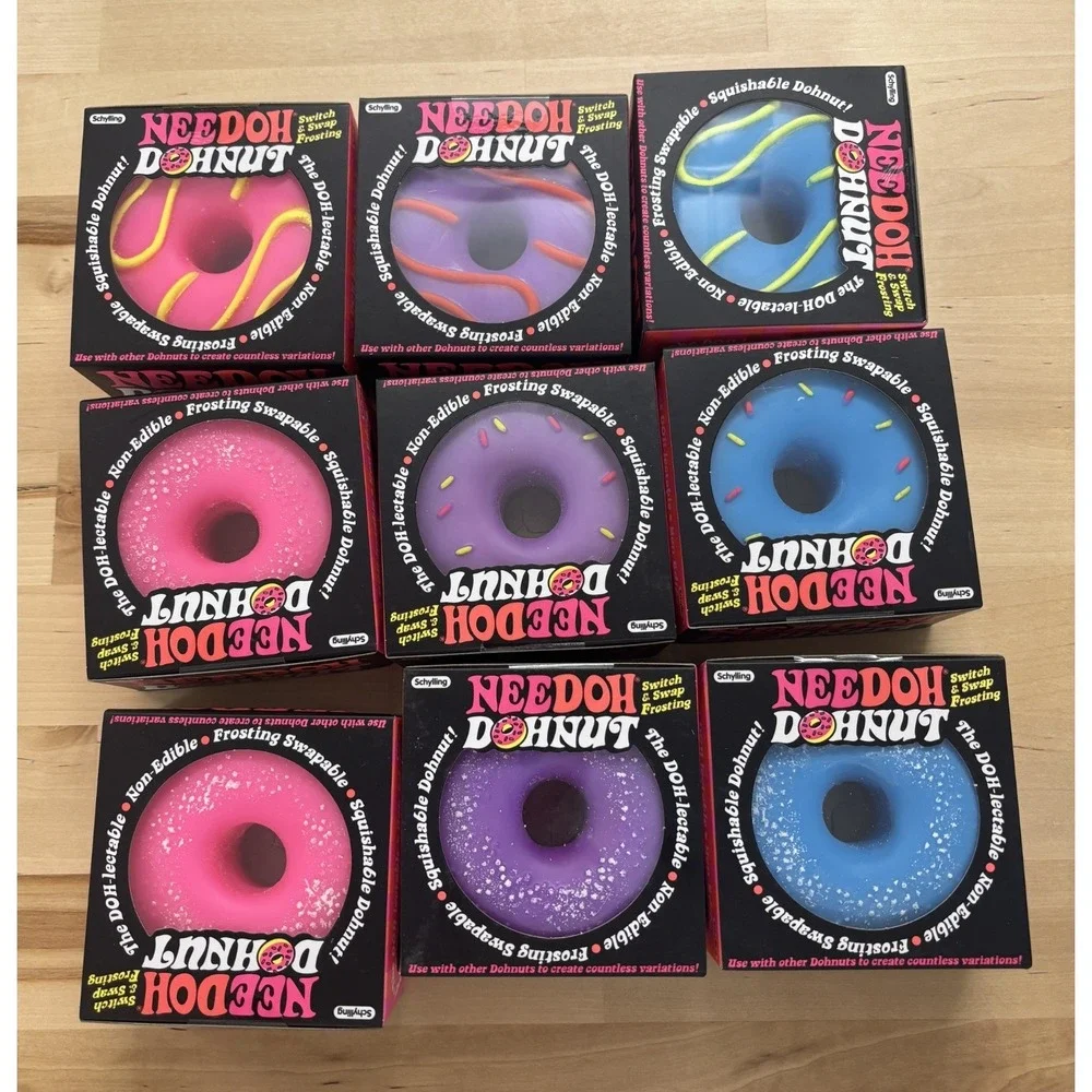 Schylling NeedDoh | Toys | Purple Needoh Viral Dohnut Squishy Stress ...